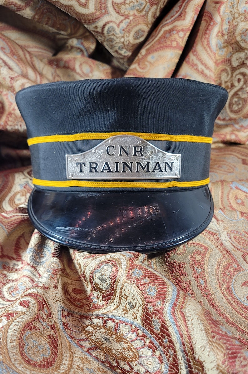 Vintage, CNR, Canadian National Railway, Trainman Cap, C. 1950 - Etsy