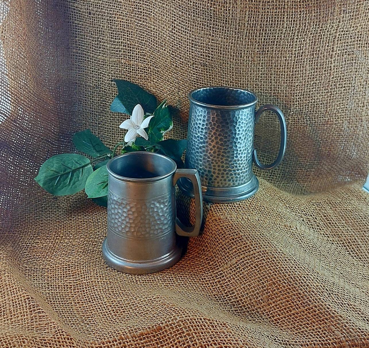 Antique Old Country Rose/english Hand-hammered Pewter - Etsy