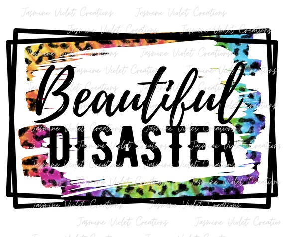 Beautiful Disaster IMAGE Colorful Digital Image Images | Etsy