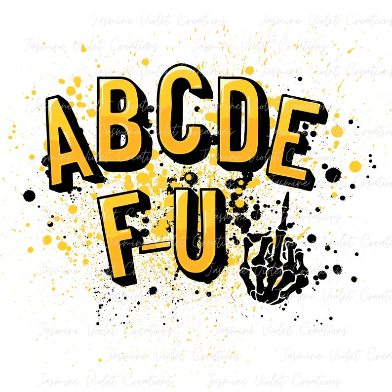ABCDEFU - Digital Image - Images - PNG File - Instant Download ...