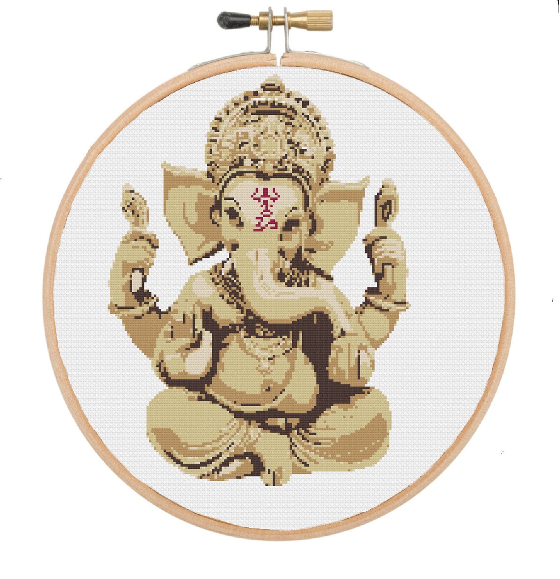 Ganesh Cross Stitch Pattern PDF Ganesh Cross Stitch | Etsy