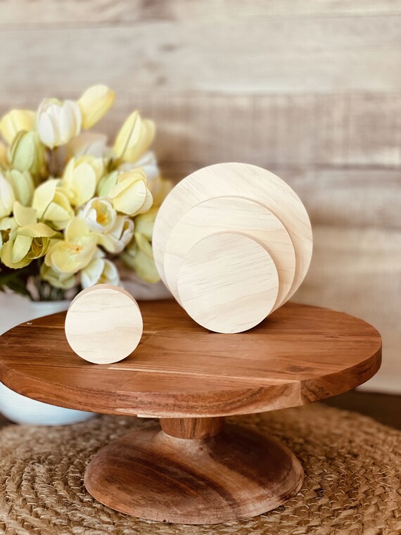 Circle Shaped Craft Wood Free Standing Circle Chunky Circle - Etsy