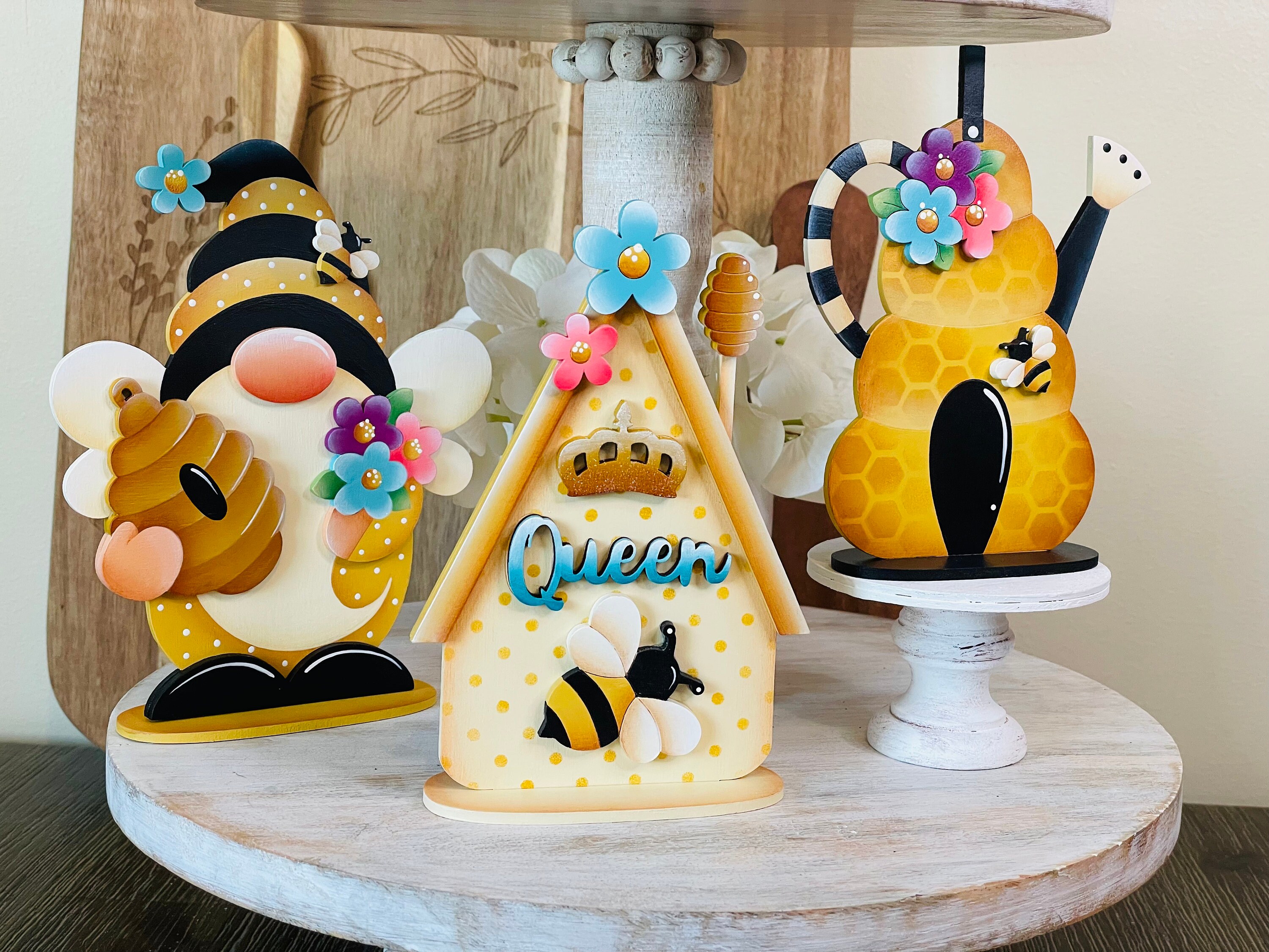Bee Kind Sign Bee Tiered Tray Decor Honey Bee Sign Shelf - Etsy