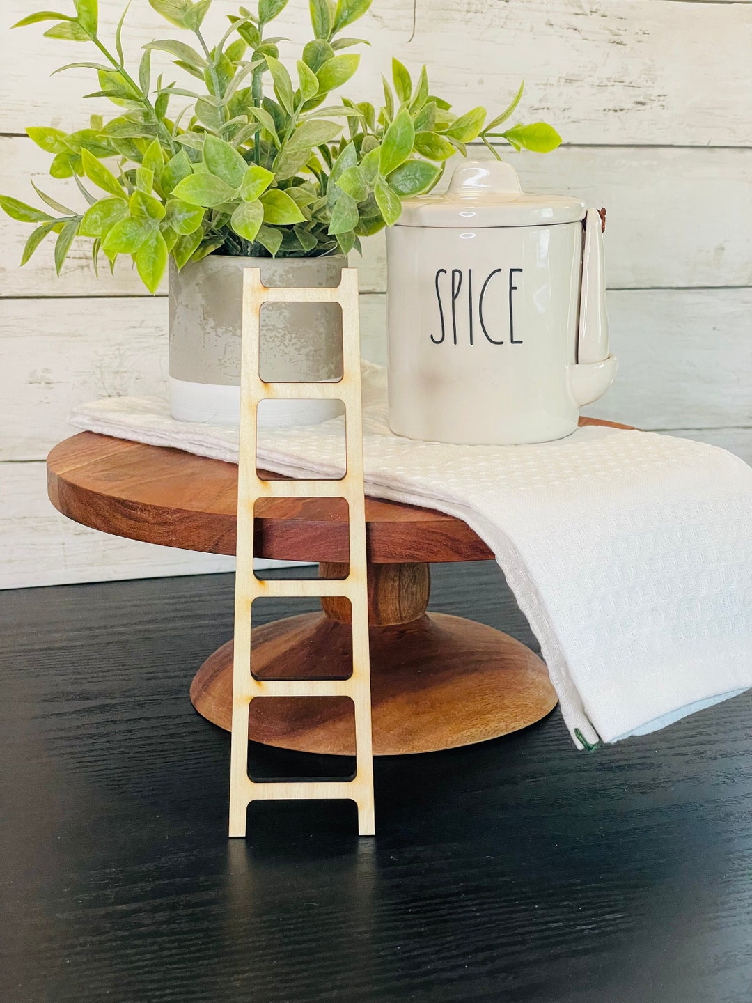 Tiered Tray Ladder, 7 and Up, Miniature Wood Ladder, DIY Mini Ladder ...