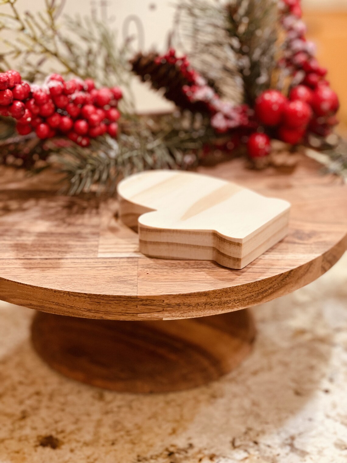 Mitten Shaped Craft Wood Unfinished Christmas / Winter Tiered - Etsy