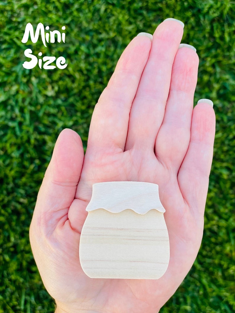 Jam Jar Shaped Craft Wood Unfinished Tiered Tray Decor Free - Etsy