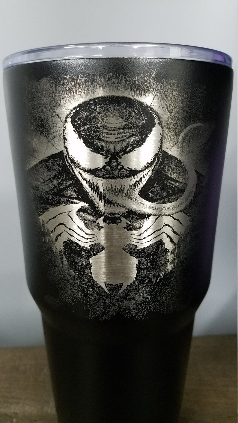 Spider-man Venom Photo Realism Insulated Tumbler Engraved | Etsy