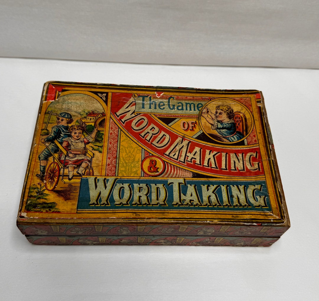 Vintage Word Making & Word Taking Game - Etsy