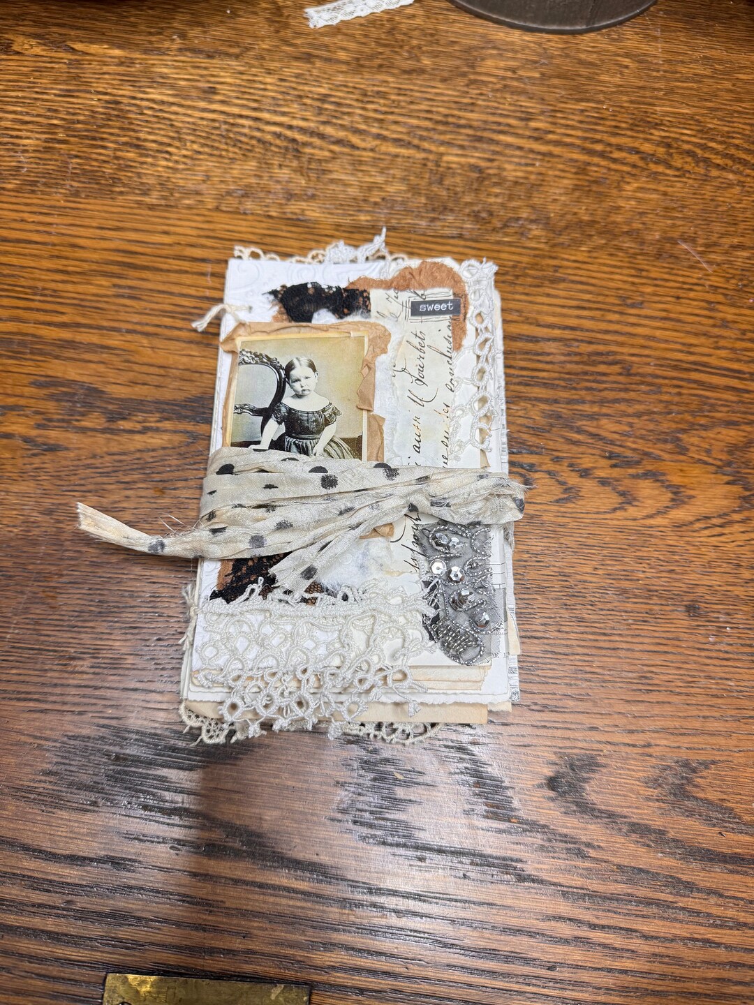 Mini Booklet Junk Journal- Flash Card Cover Vintage Books Paper - Etsy