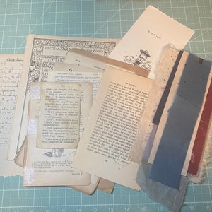 Random Vintage Book Pages-paper Pack - Etsy