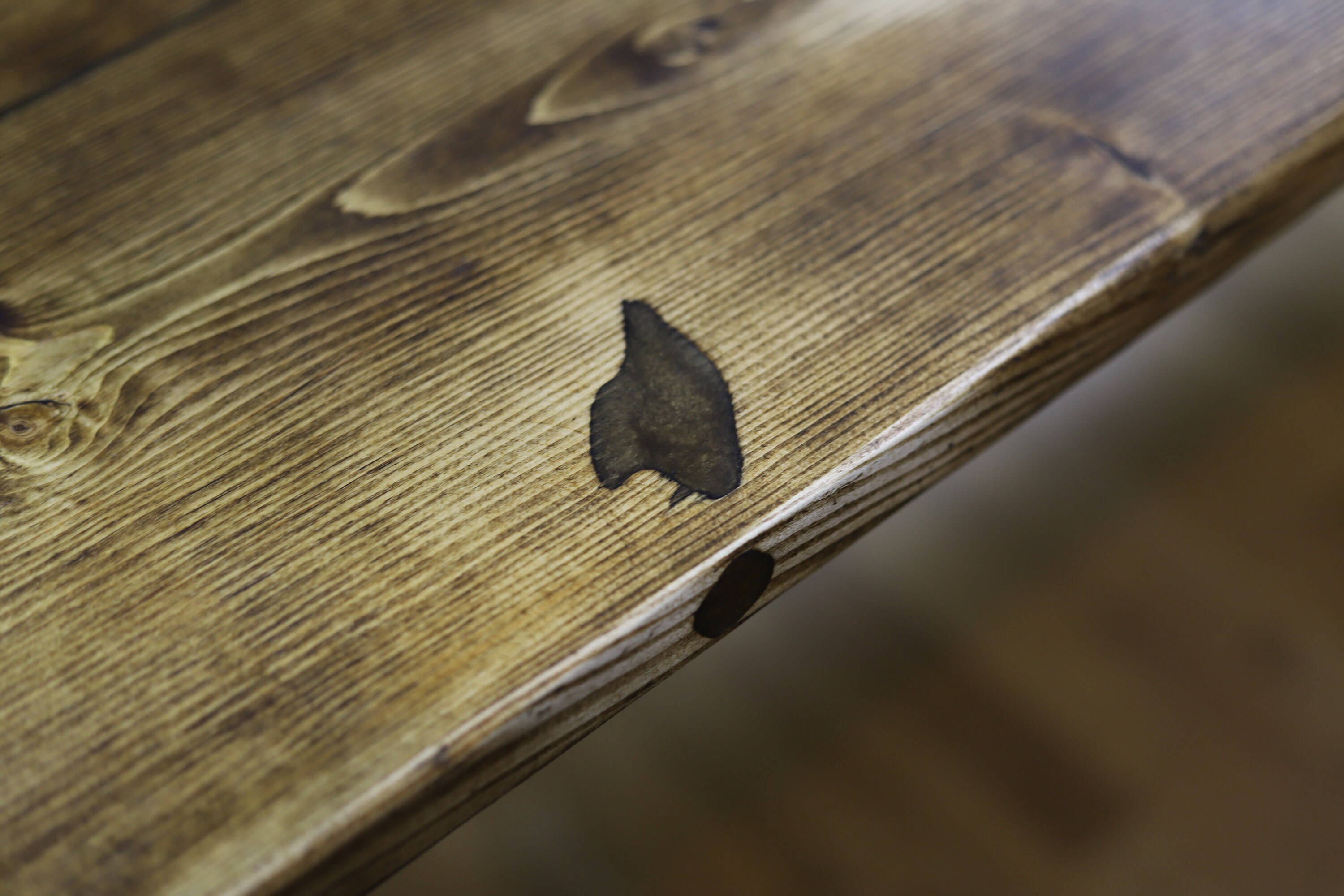 Rustic Dining Table Reclaimed Wood With Epoxy Resin Infills - Etsy