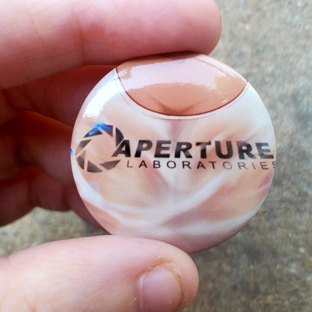 Chell Aperture Laboratories Boobs Pinback Button - Etsy