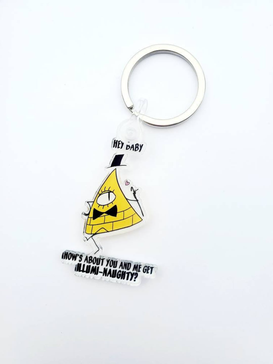 Bill Cipher Illumi-naughty One Sided Acrylic Keychain - Etsy