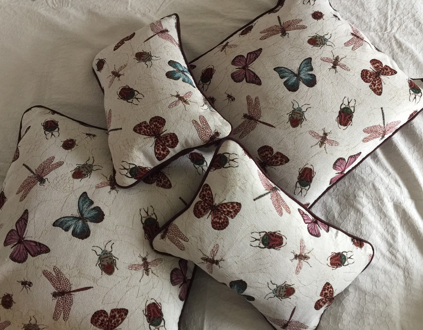 Butterflies and Insect Cushions - Etsy