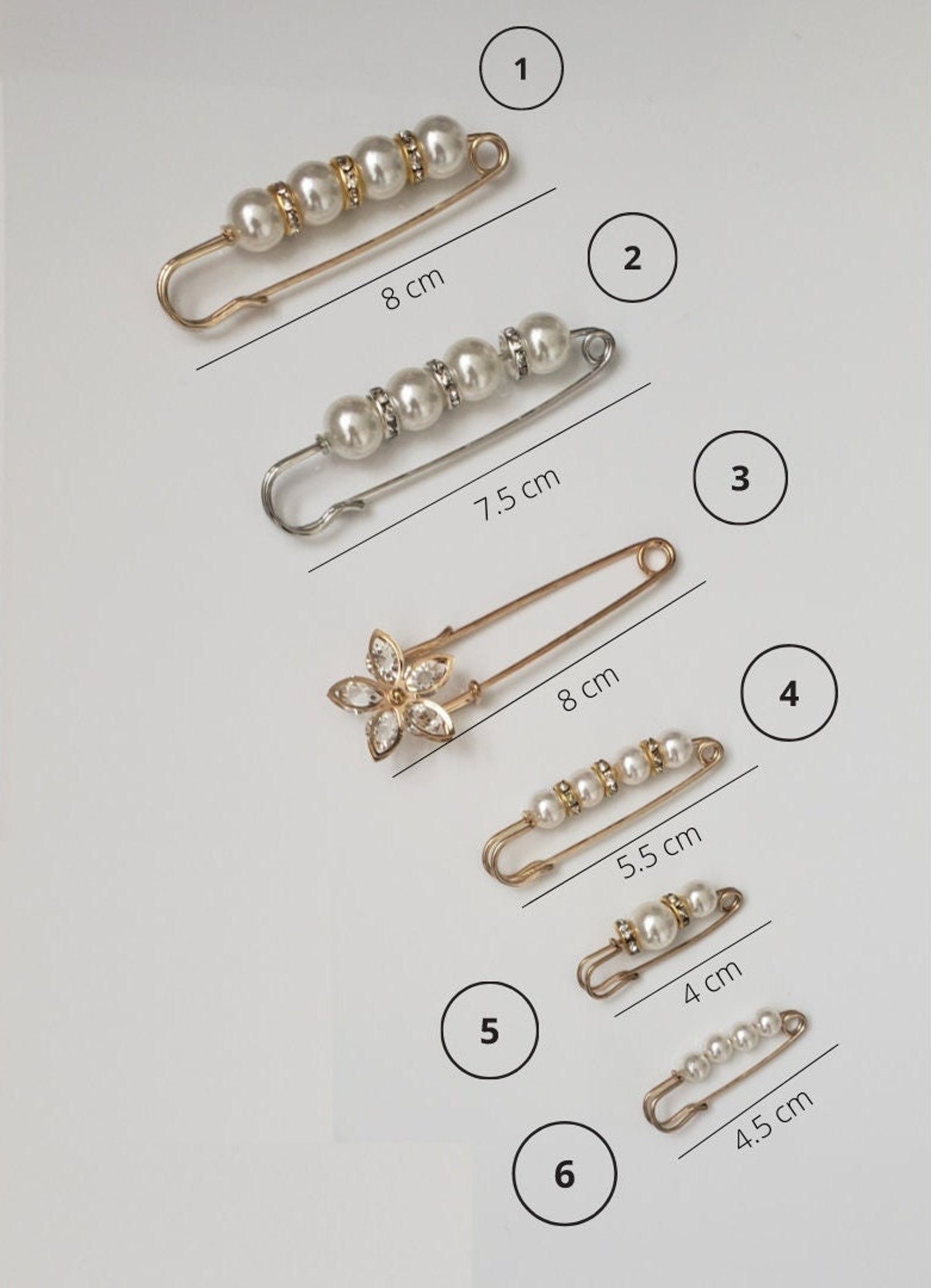 Safety Pin, Decorative Safety Pins, Gold and Silver Safety Pins for ...