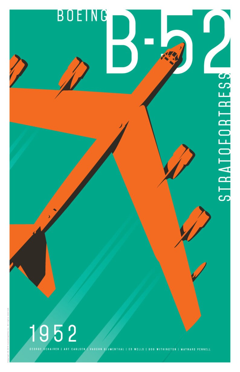 Boeing B-52 Stratofortress | by George Schairer and Team | Pop Art ...