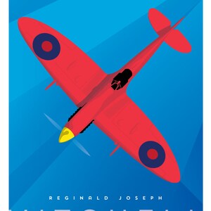 Supermarine Spitfire | by R. J. Mitchell | Pop Art Poster Print - Etsy ...
