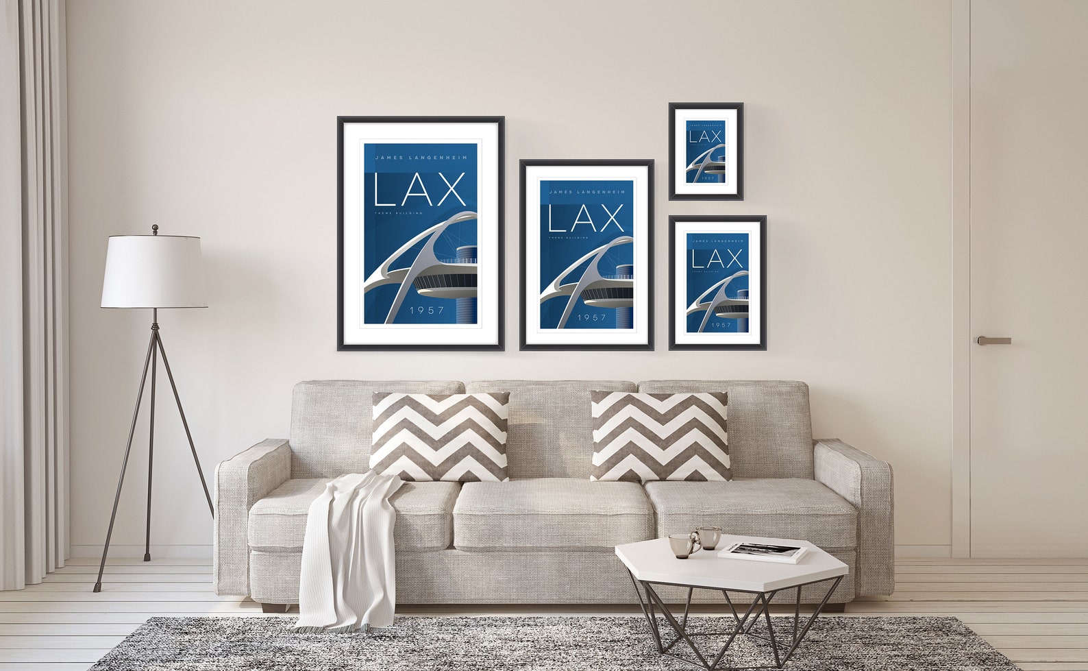 LAX Theme Building | by James Langenheim | Pop Art Poster Print - Etsy