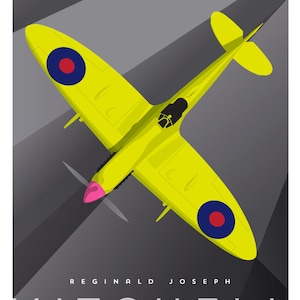 Supermarine Spitfire | by R. J. Mitchell | Pop Art Poster Print - Etsy ...