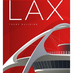 LAX Theme Building | by James Langenheim | Pop Art Poster Print - Etsy
