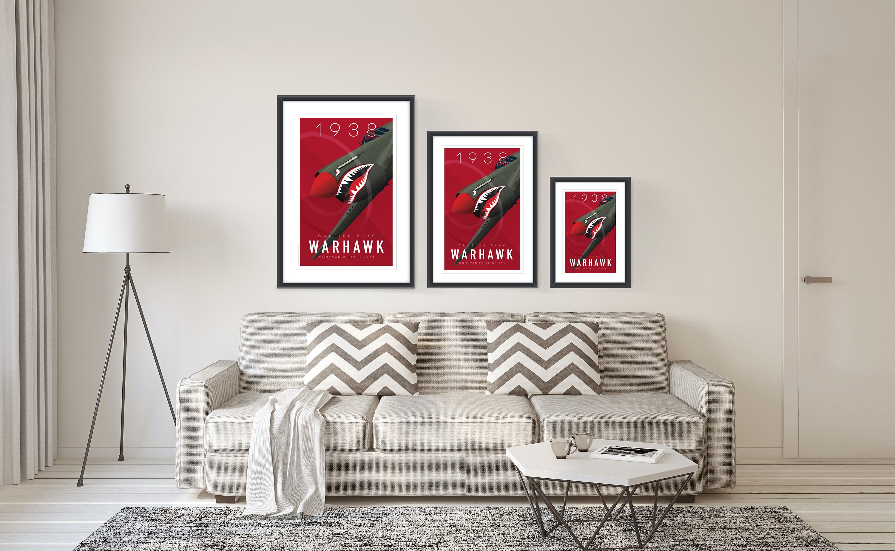 Curtiss P-40 Warhawk | by Donovan Reese Berlin | Pop Art Poster Print ...