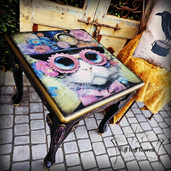 Cat End Table - Etsy