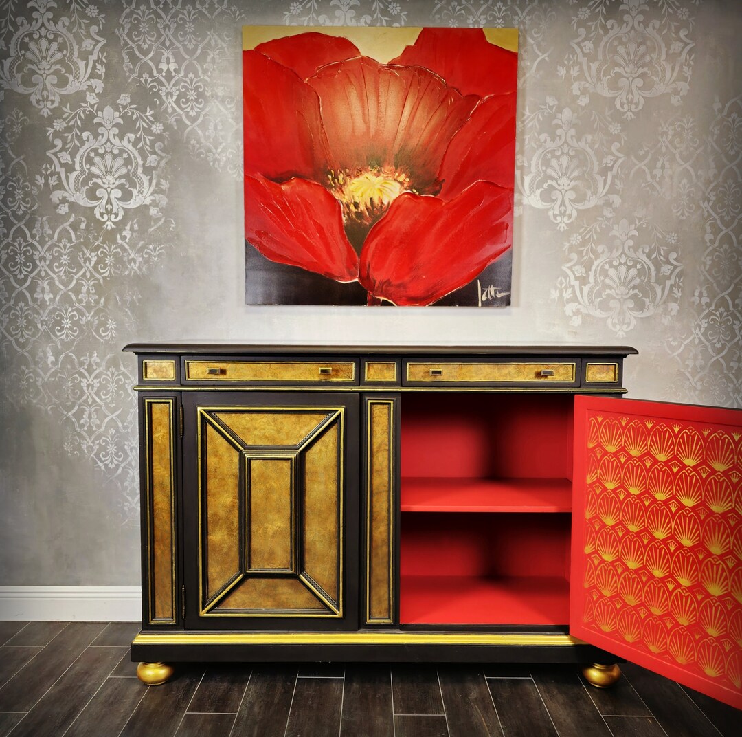 Theodore Alexander Sideboard Buffet Console Cabinet Bar - Etsy