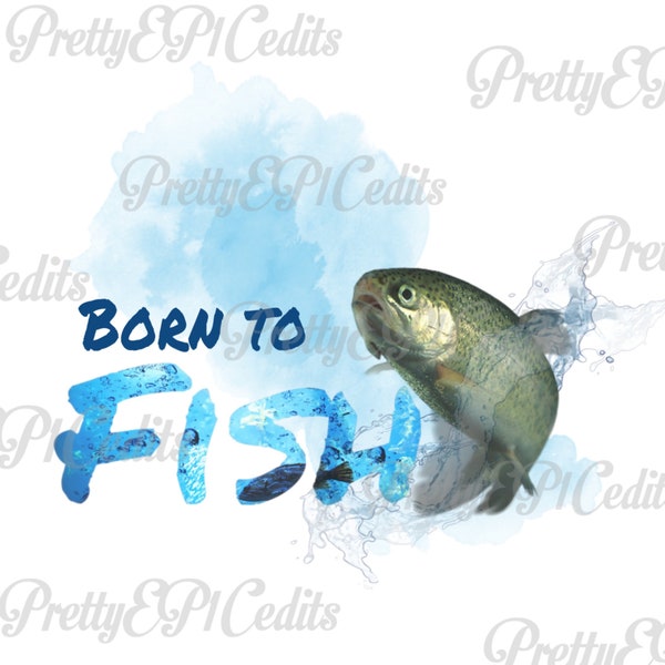 Born to Fish - Etsy