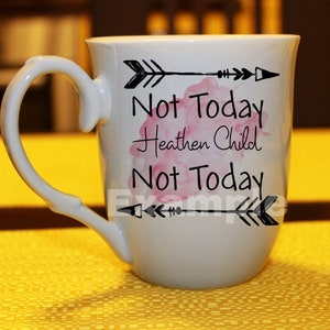 Boho Arrow, 4 BUNDLE, Not Today Heathen Child, Funny Quotes, Watercolor ...