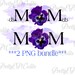 2 PNG Mom, Purple Flower, Purple Watercolor, Mother's Day, Digital ...