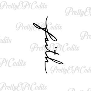 Faith Cross Calligraphy, Printable Digital Image, PNG, JPG - Etsy