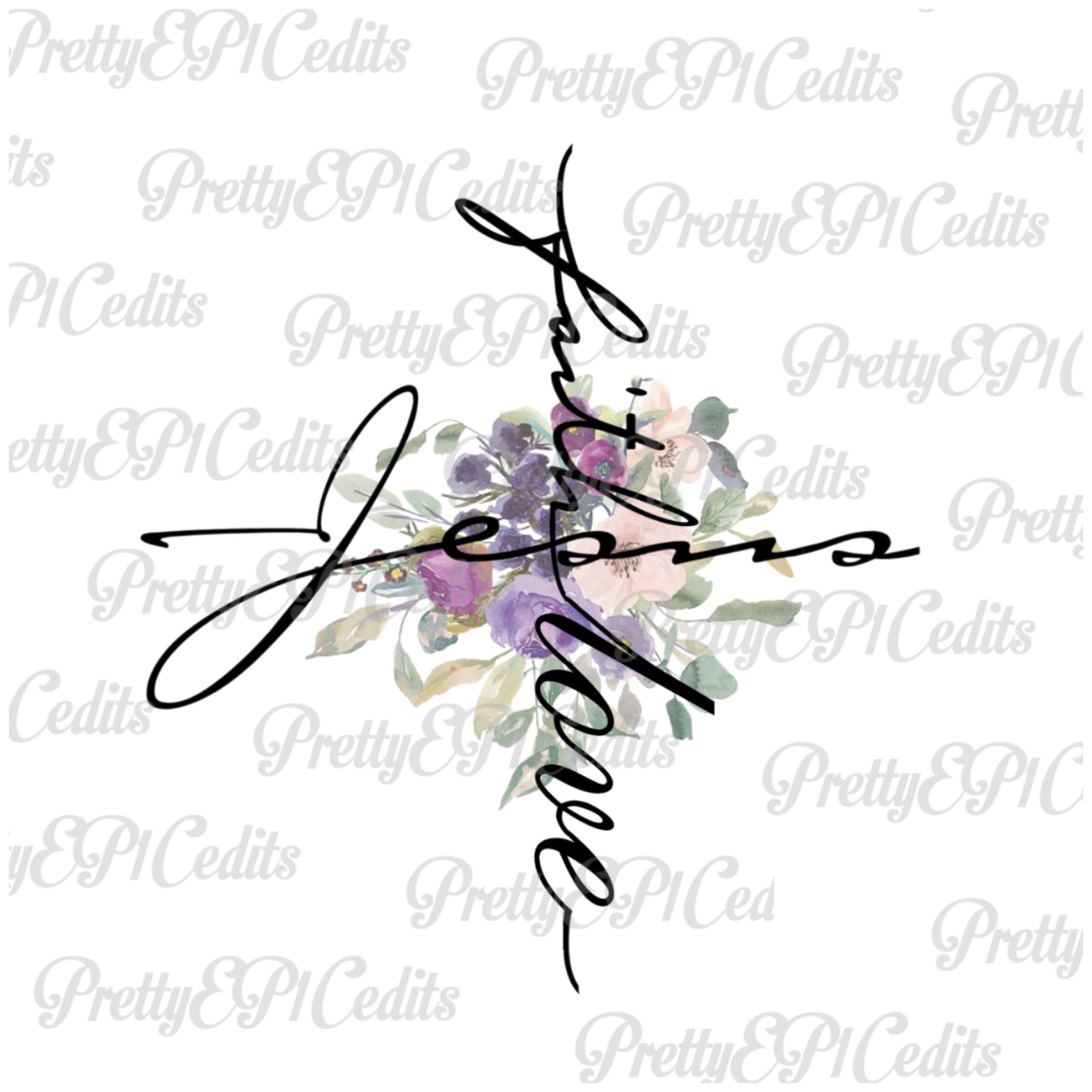 Faith Love Jesus Faith Cross Calligraphy Printable Digital - Etsy