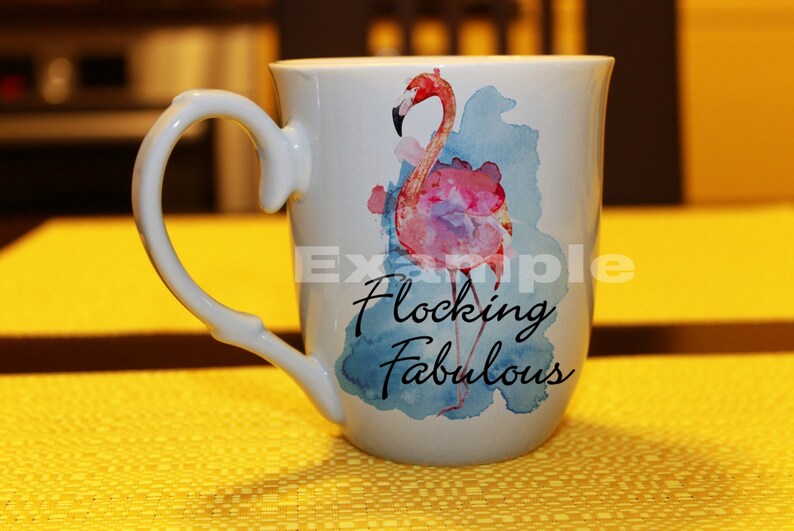Watercolor Flamingo Flocking Fabulous Digital Download Clip - Etsy
