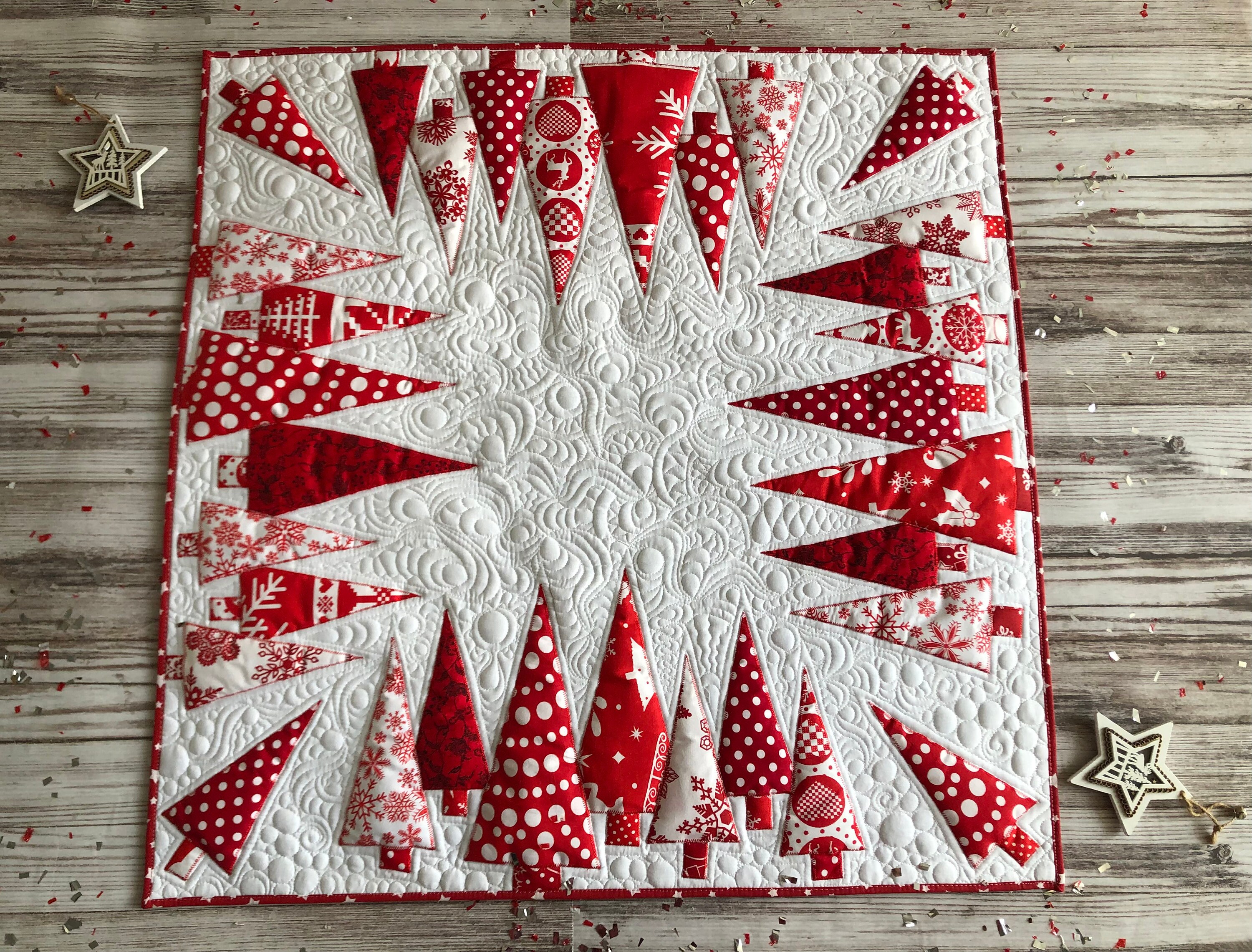 Christmas Quilt Quilting Wall Hanging Winter Quilting Square - Etsy