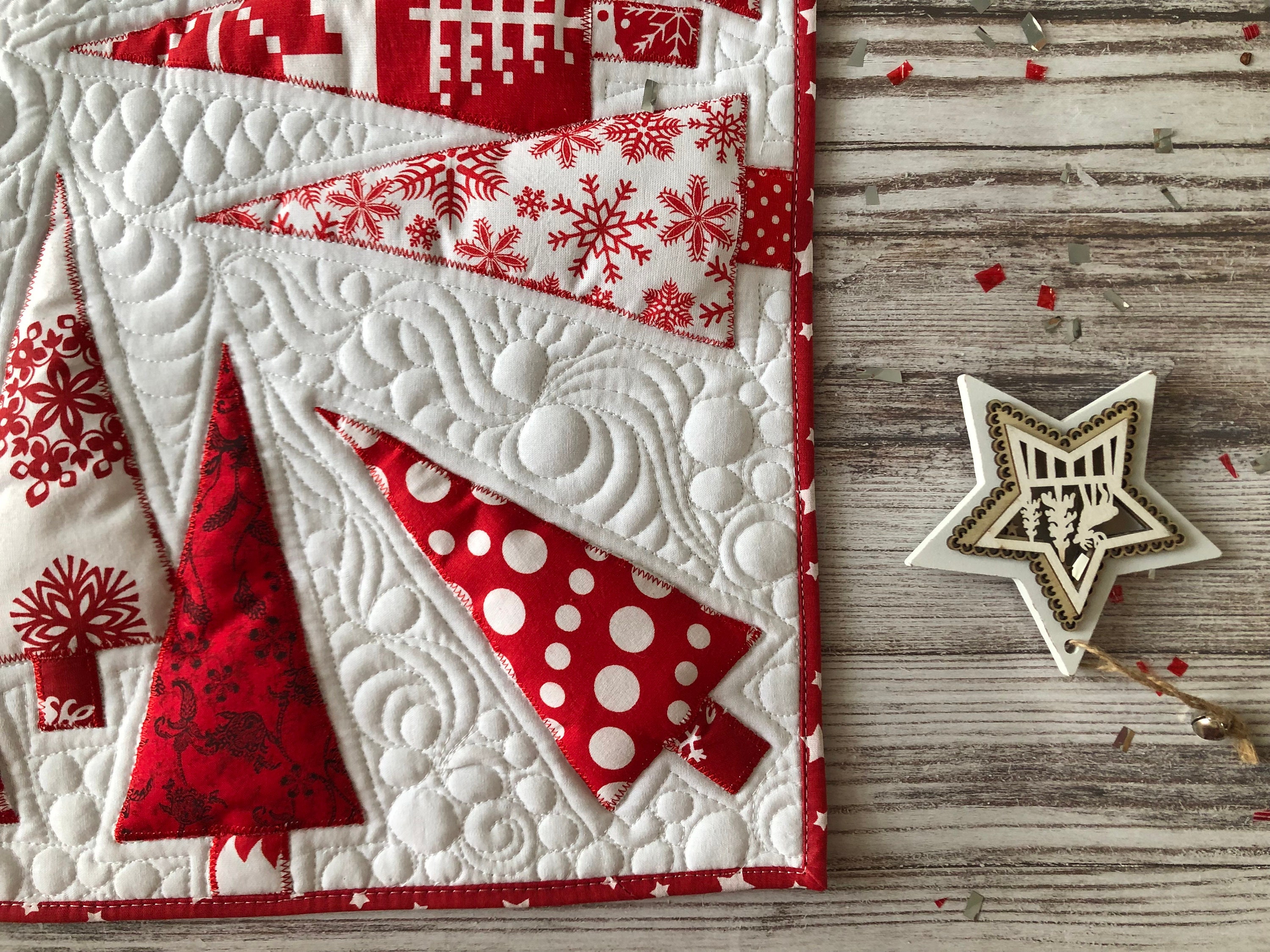 Christmas Quilt Quilting Wall Hanging Winter Quilting Square - Etsy