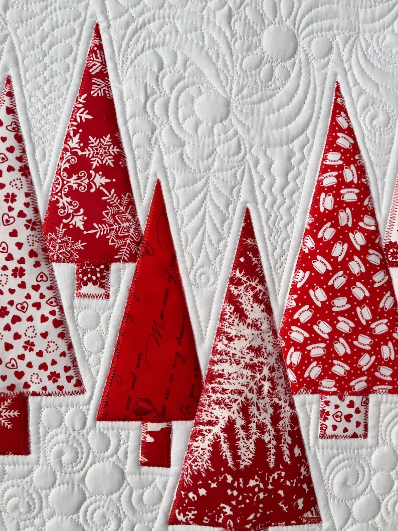 Christmas Quilted Wall Hanging or Table Runner – Handmade Appliqué With ...