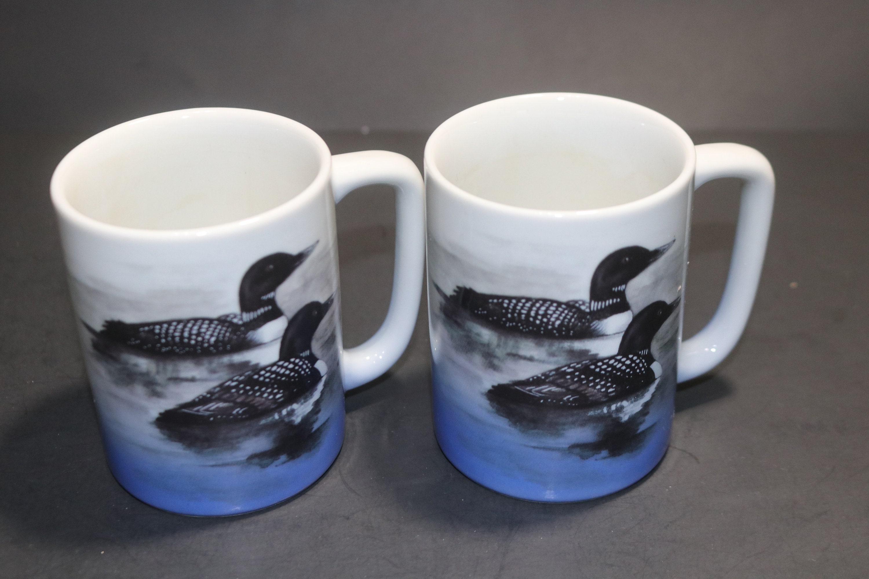 Pair of Otagiri Loon Wildlife Ceramic Coffee Cup Mug - Etsy