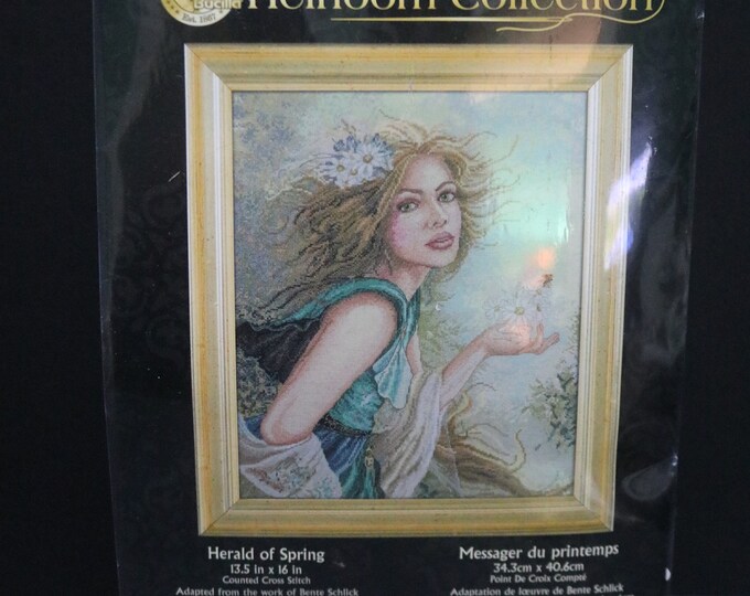 Bucilla Heirloom Collection Herald of Spring Cross Stitch Kit - Etsy