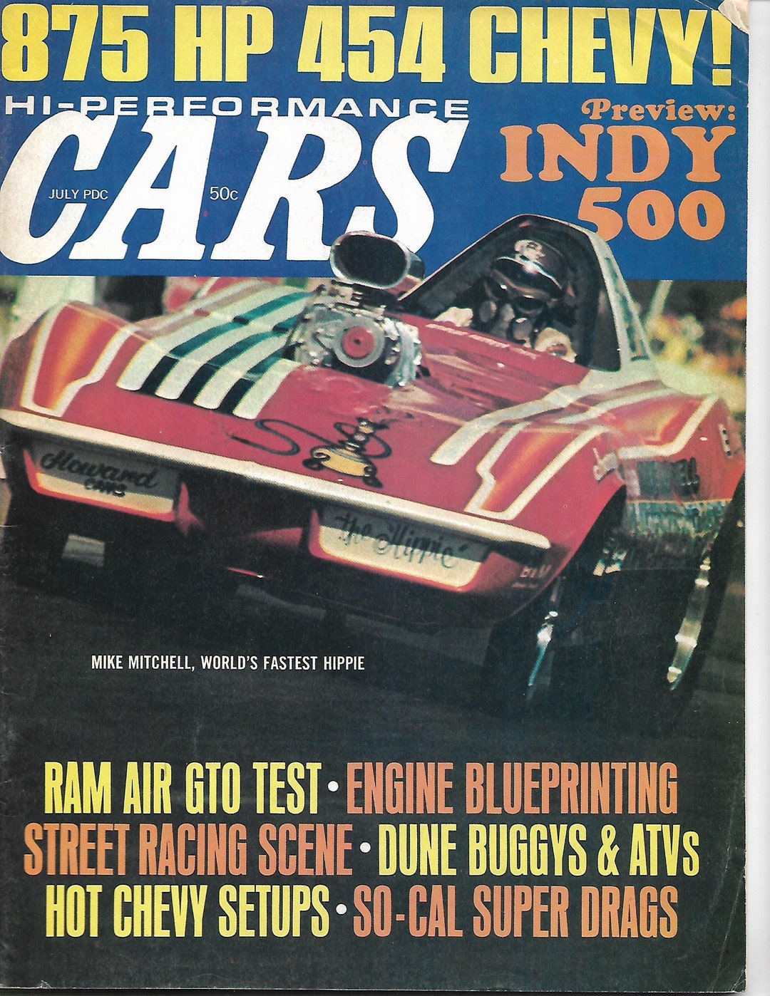 Vintage Auto Magazine: Hi-performance Cars July 1970 - Etsy