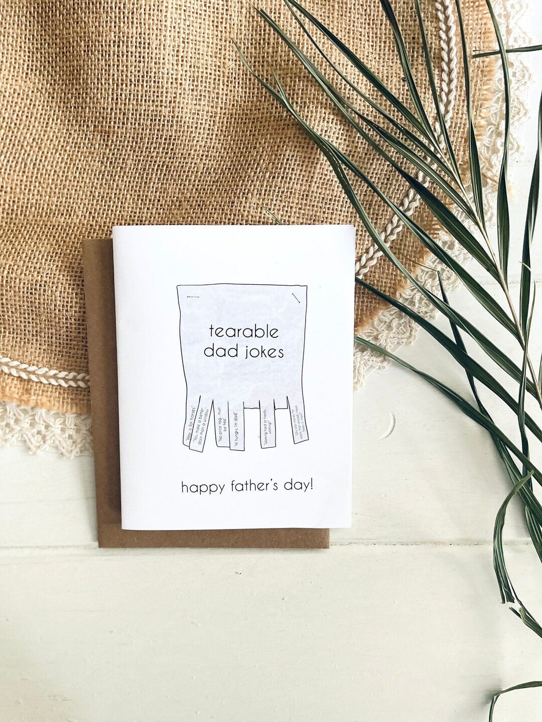 Punny tearable Joke Dad Joke Father's Day - Etsy