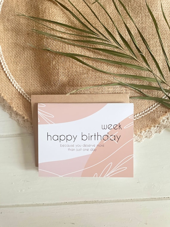 Birthday Week Funny Happy Birthday Birthday Month - Etsy