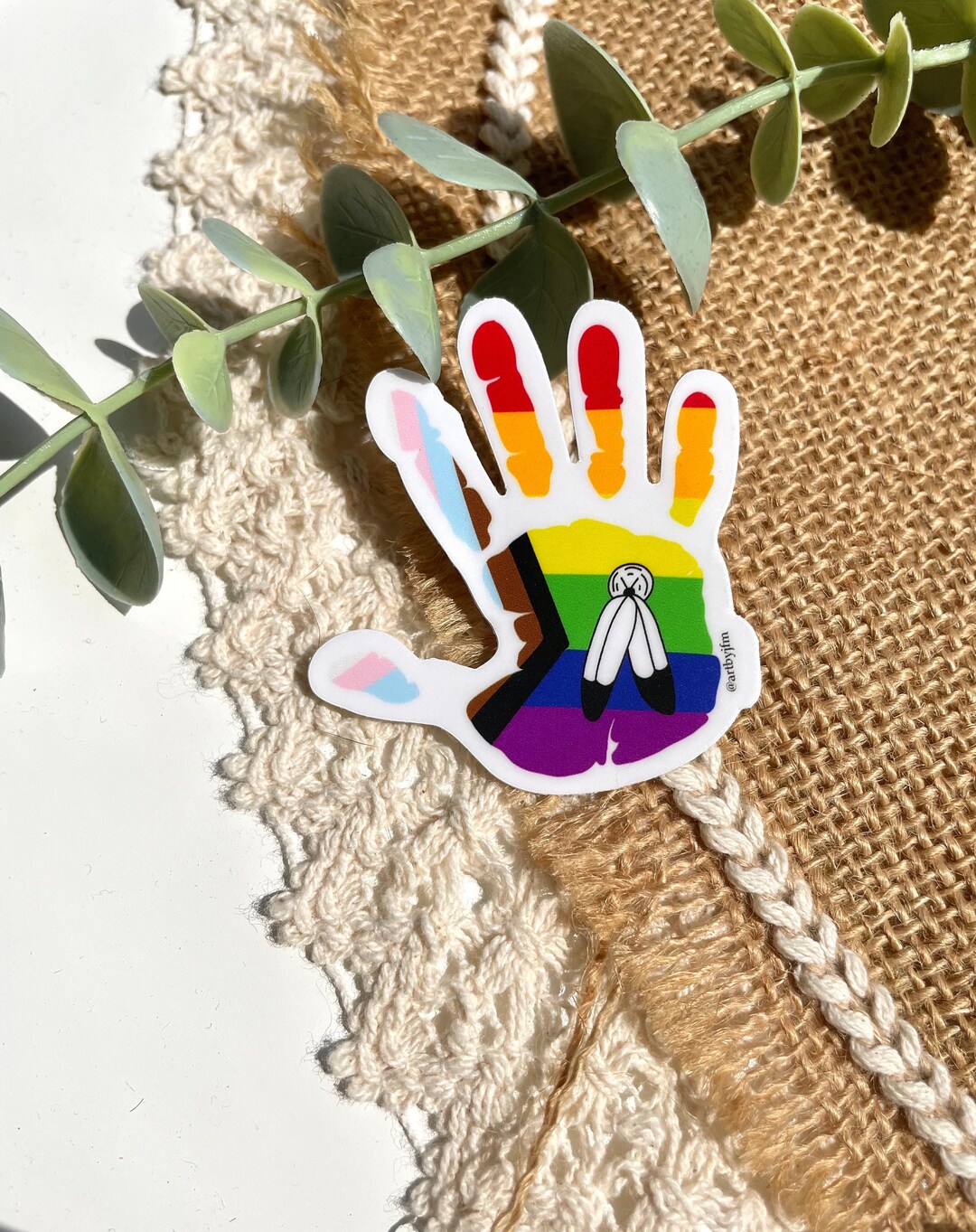 Pride Indigenous Hand| Indigenous Fundraiser Vinyl Matte Sticker - Etsy