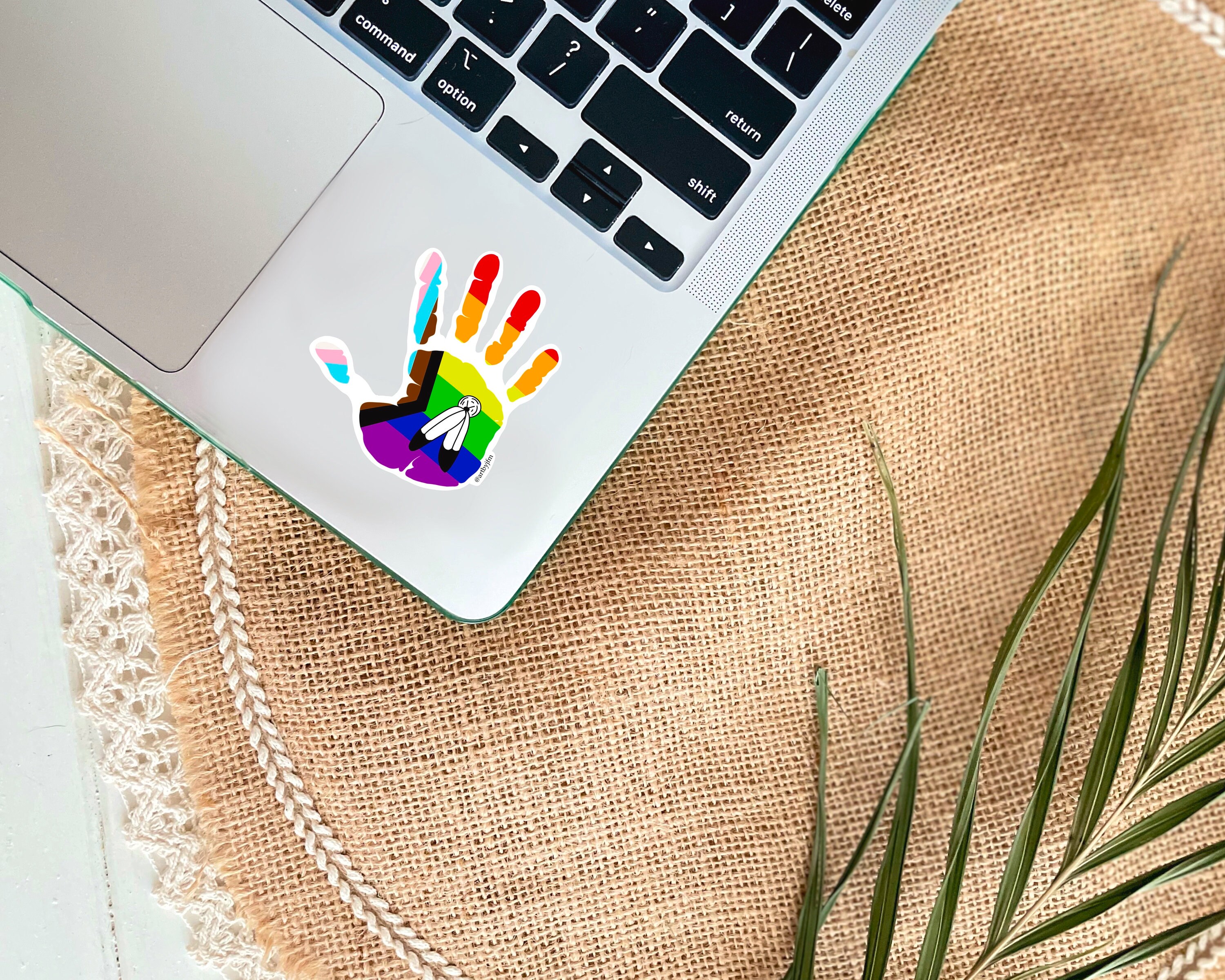 Pride Indigenous Hand Indigenous Fundraiser Vinyl Matte - Etsy Canada