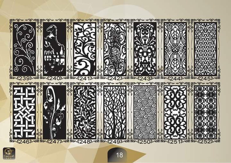 Cnc 290 Geometric Pattern Panel Templates DXF File Laser | Etsy