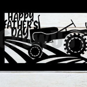 Father’s Day Farm Tractor Paper Card SVG | Men's Tractor Card | Father ...