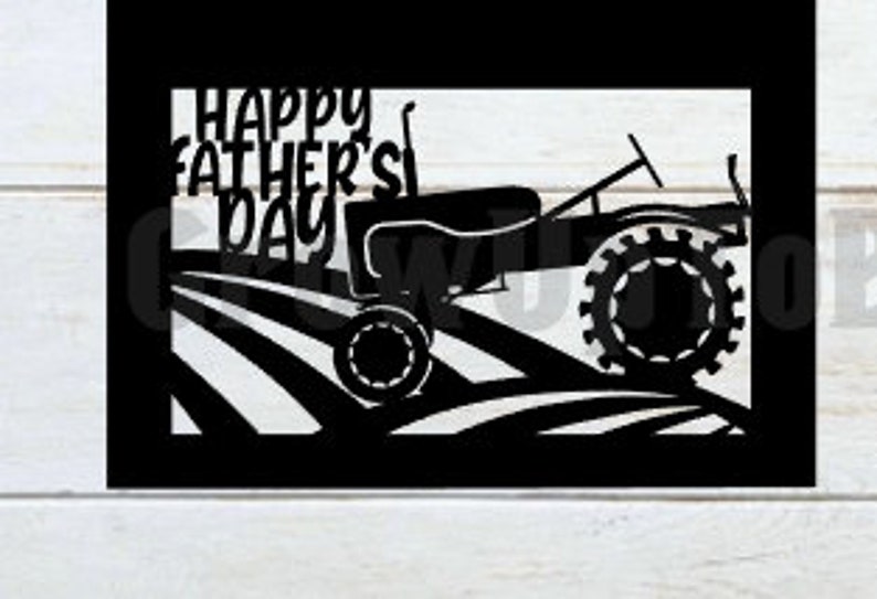 Fathers Day Farm Tractor Paper Card SVG Men's Tractor - Etsy
