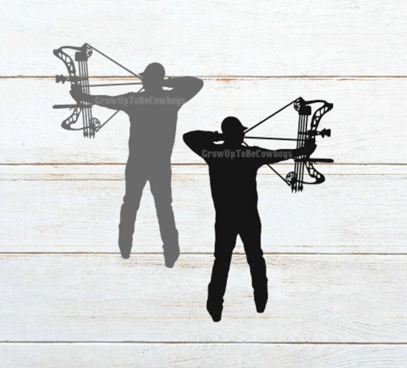 Archery Hunter SVG File | Bow Hunting Outdoors Design (digital Download ...