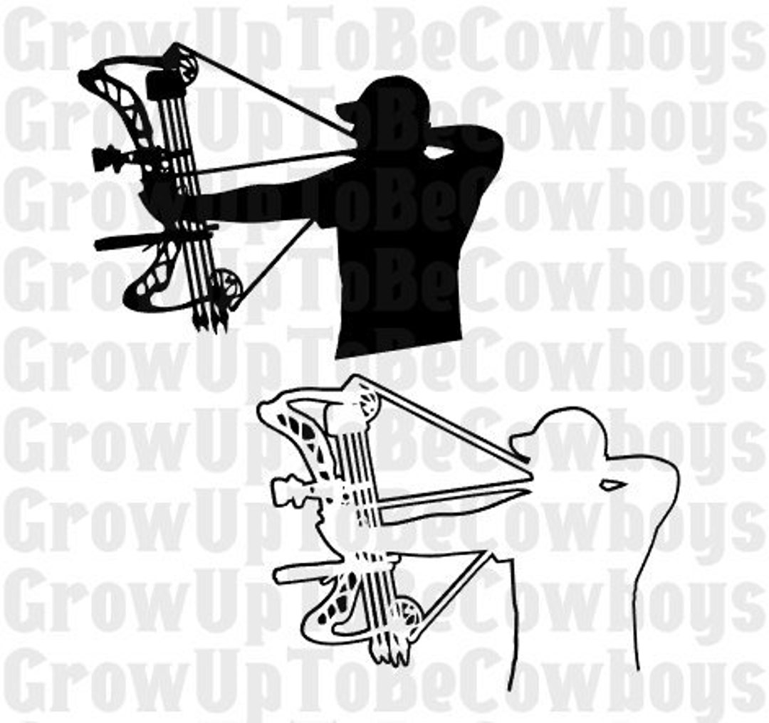 Archery Hunter SVG Cut File | Bow Hunting Design (digital Download) - Etsy