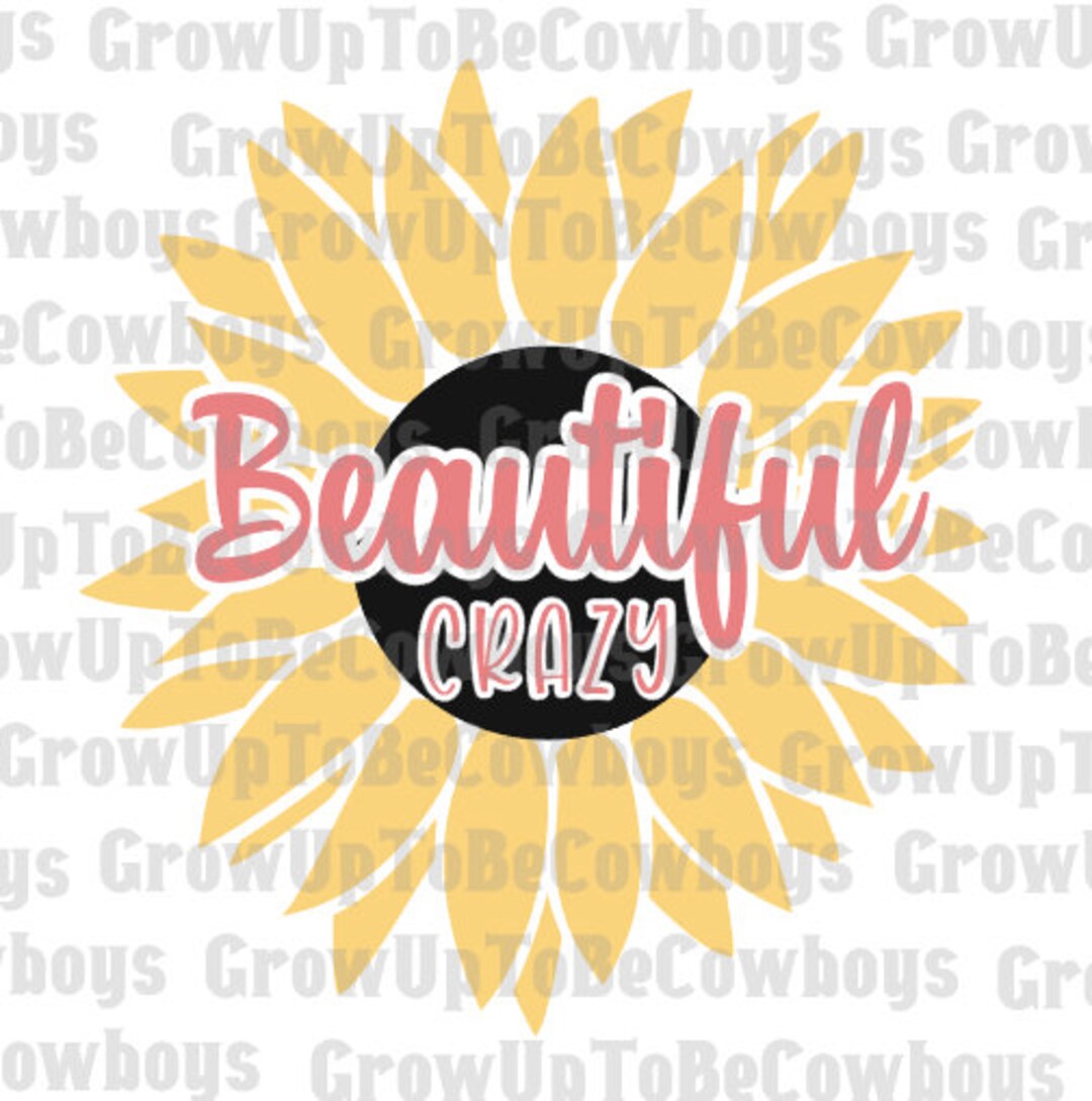 Beautiful Crazy Sunflower SVG | Sunflower SVG | Sunflower Beautiful ...
