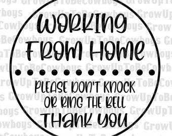 Working From Home Svg - Etsy